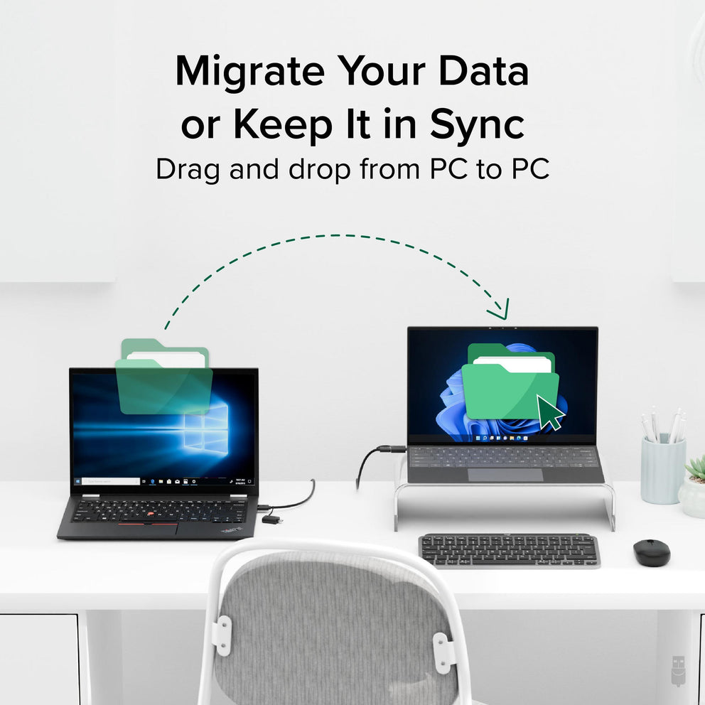 Plugable USB Data Transfer Cable with USB-C Adapters, 6.6ft ~ Plugable ...