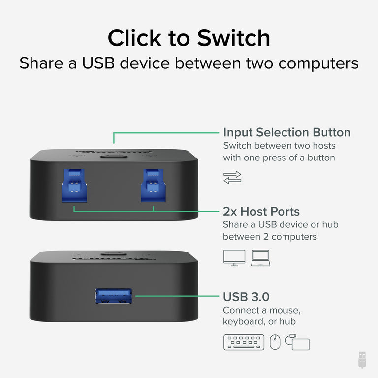 Plugable USB 3.0 Sharing Switch ~ Plugable Technologies