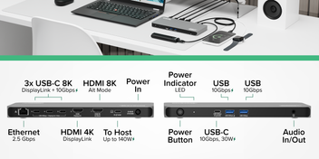 Plugable Launches 5 Display Dock, 10x Charger, 4x Display Adapter ...