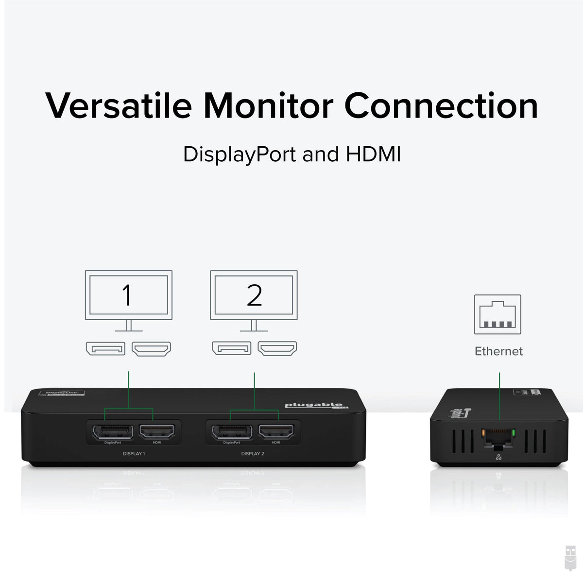 Plugable USB-C Docking Station, 4K Triple Monitors, 100W Laptop Chargi ...