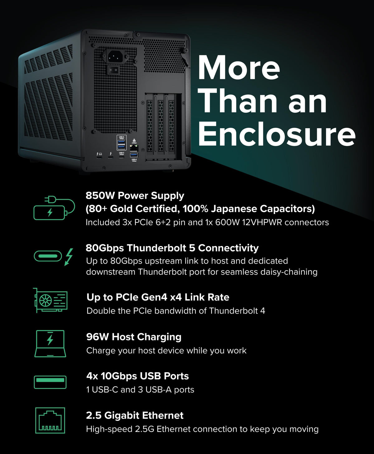 Plugable Thunderbolt 5 AI eGPU Enclosure ~ Plugable Technologies