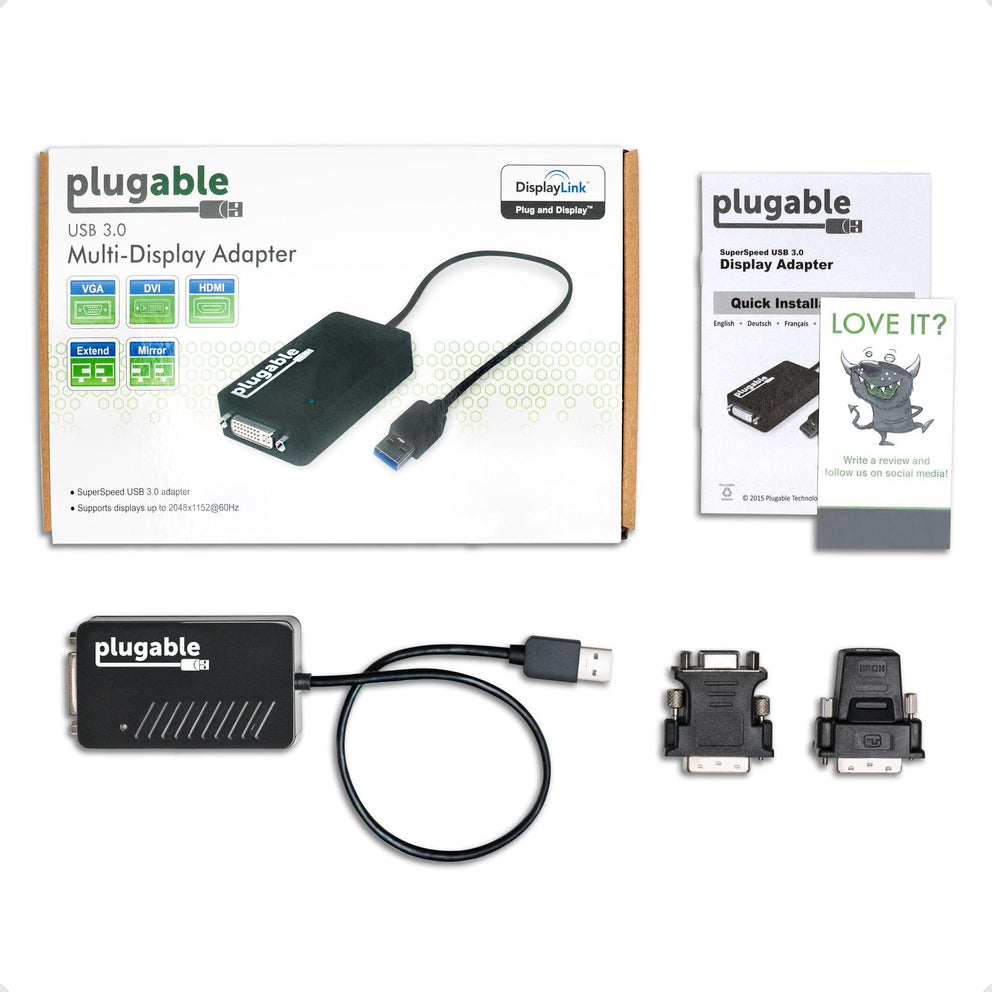 Plugable USB 3.0 HDMI/DVI/VGA Adapter for Multiple Monitors ~ Plugable Technologies