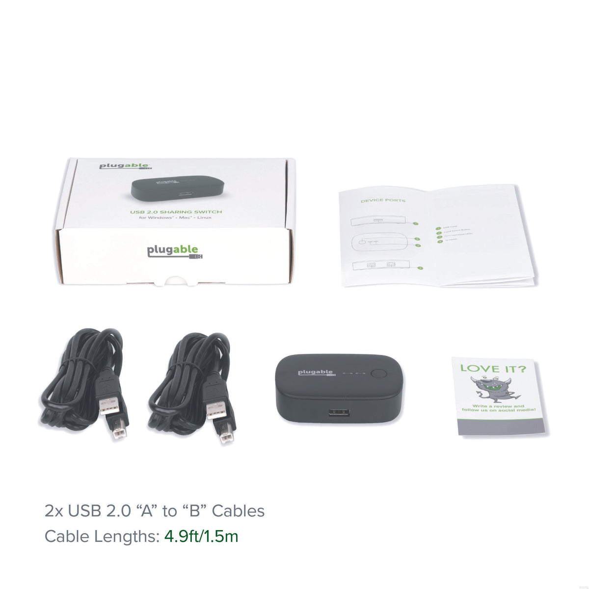 Plugable USB 2.0 Sharing Switch ~ Plugable Technologies