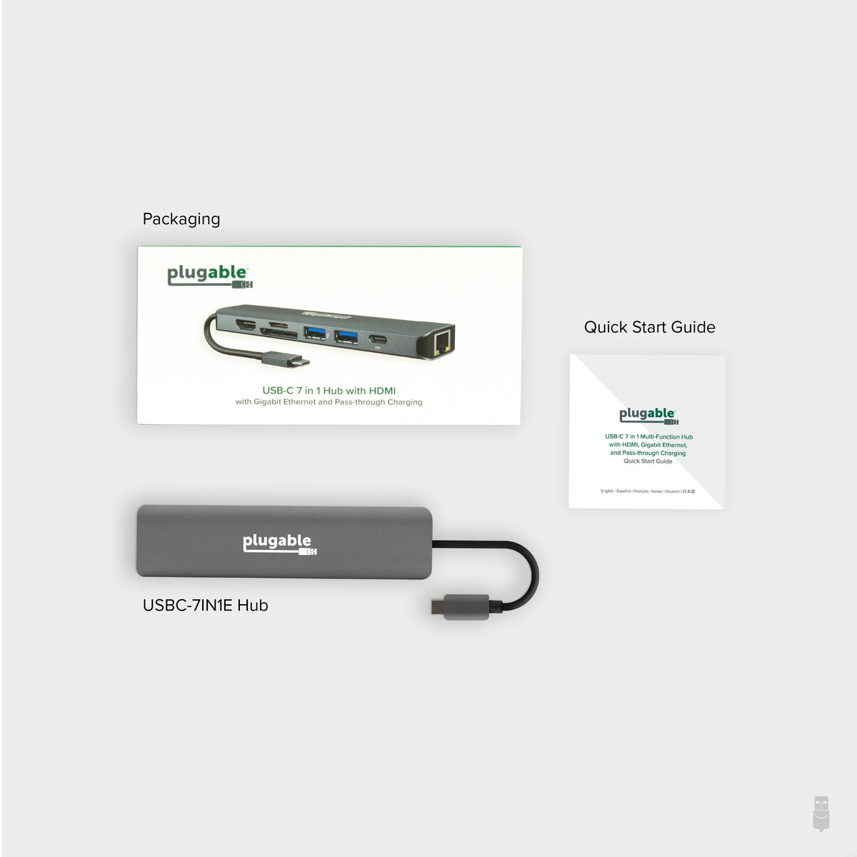 Plugable USB-C 7-in-1 Hub with Ethernet ~ Plugable Technologies