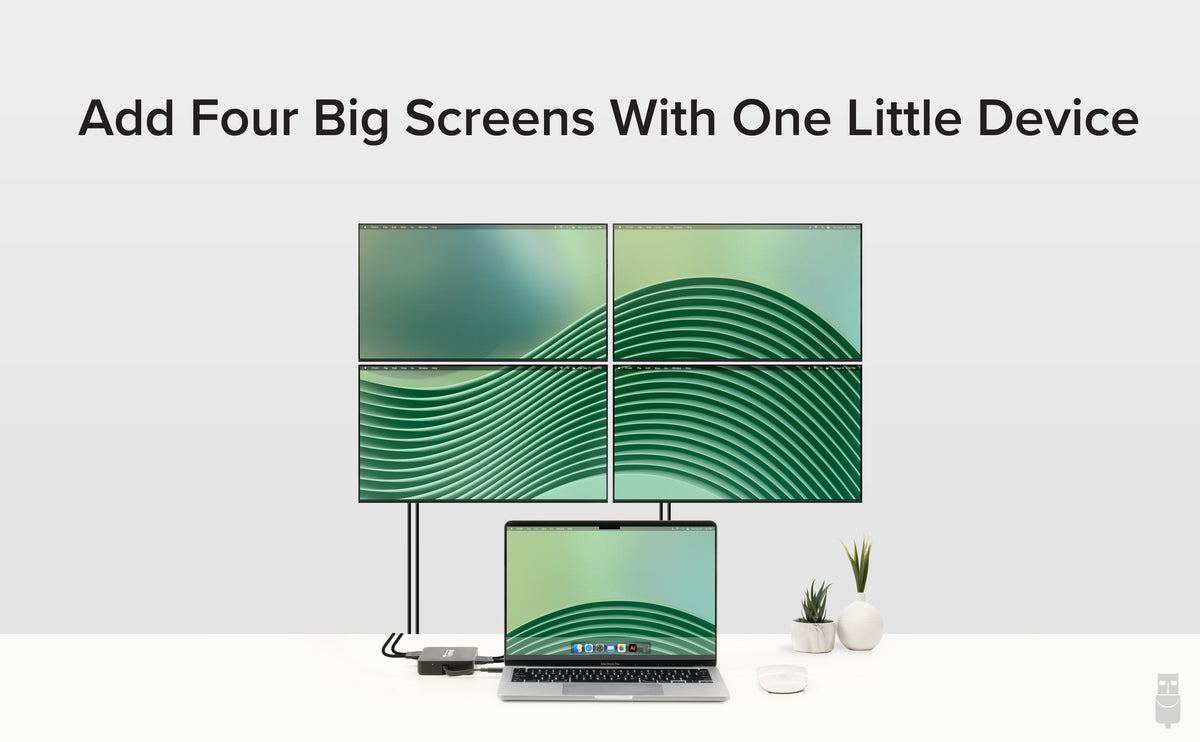 Plugable USB-C or USB 3.0 Quad HDMI Adapter ~ Plugable Technologies