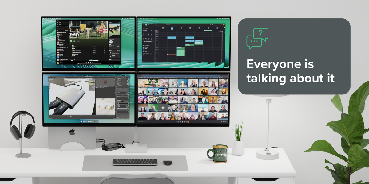 Productivity Impact of Multiple Monitors ~ Plugable Technologies