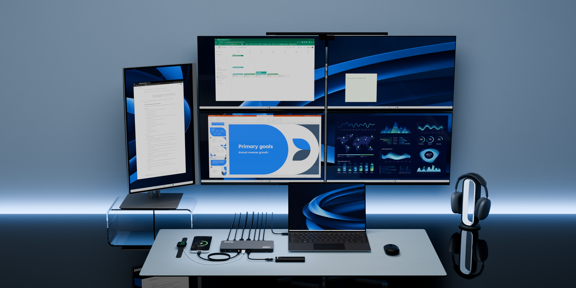 Productivity Impact of Multiple Monitors ~ Plugable Technologies