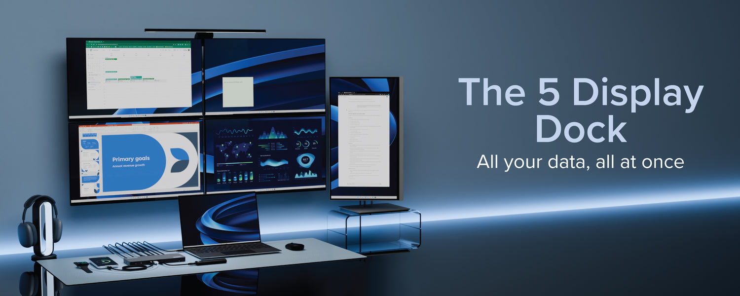 Plugable USB-C 5-Display Docking Station with HDMI 2.1 and 140W chargi ...