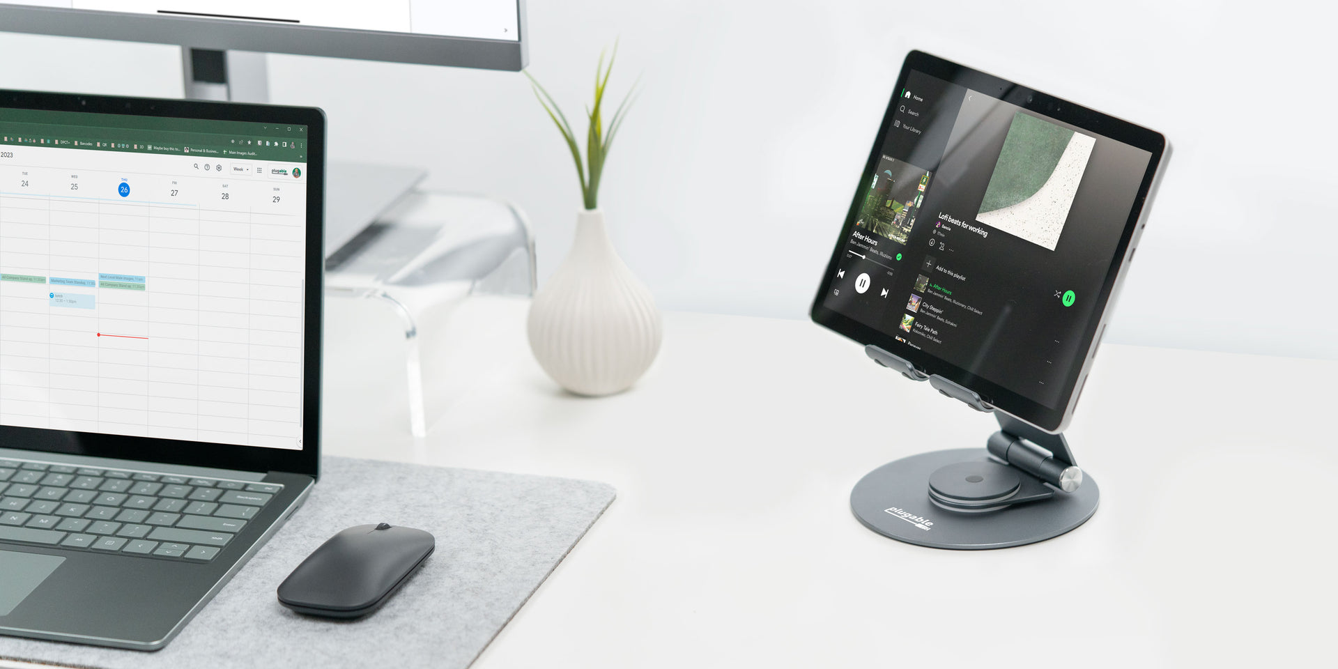 Boost Your Business Productivity with Plugable's Portable Tablet Stand ...