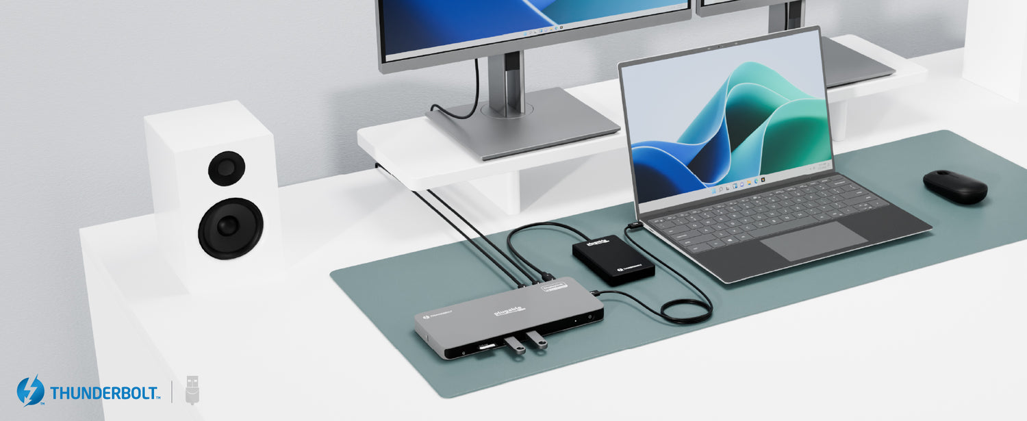 Plugable Thunderbolt 4 Docking Station for 4K Quad Monitors, 100W Lapt ...