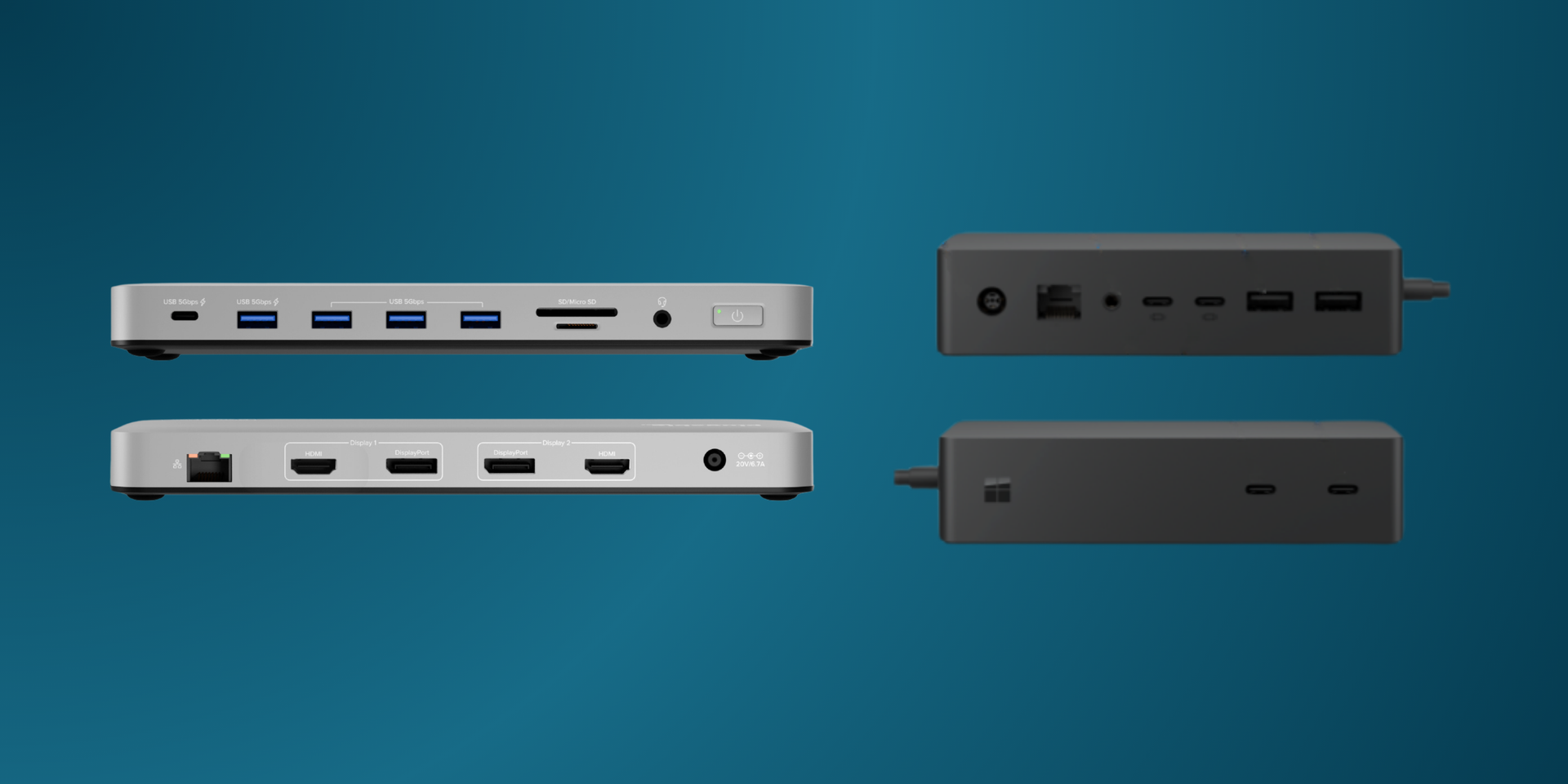 Plugable UD-6950PDH vs Microsoft Surface Dock 2 ~ Plugable Technologies