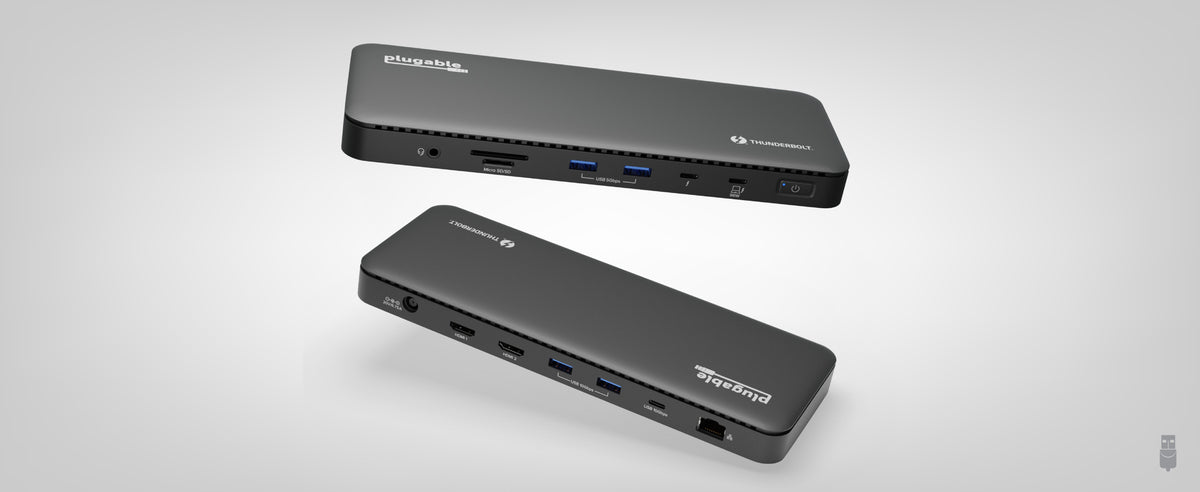 Plugable Thunderbolt 4 Dock for 4K Dual Monitors or Single 8K, 100W La ...