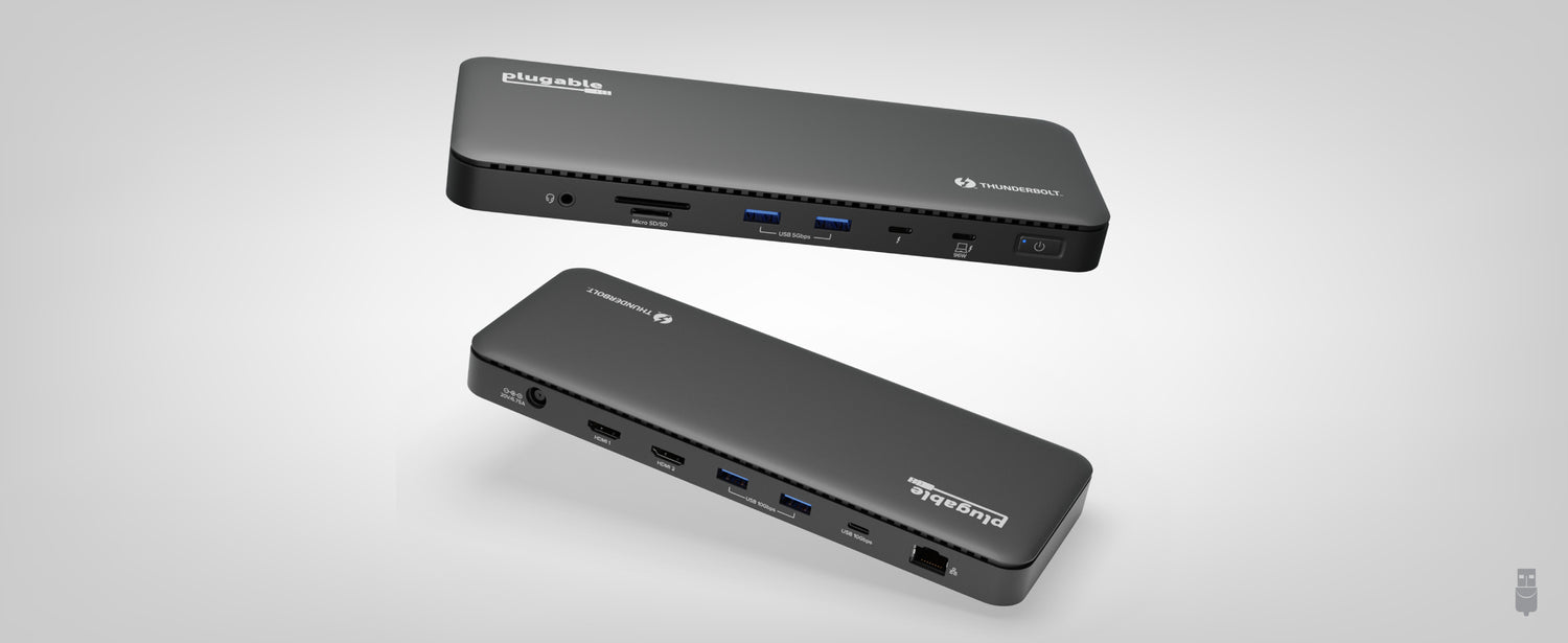 Plugable Thunderbolt 4 Dock for 4K Dual Monitors or Single 8K, 100W La – Plugable Technologies