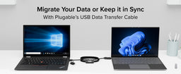 Plugable USB Data Transfer Cable with USB-C Adapters, 6.6ft ~ Plugable ...