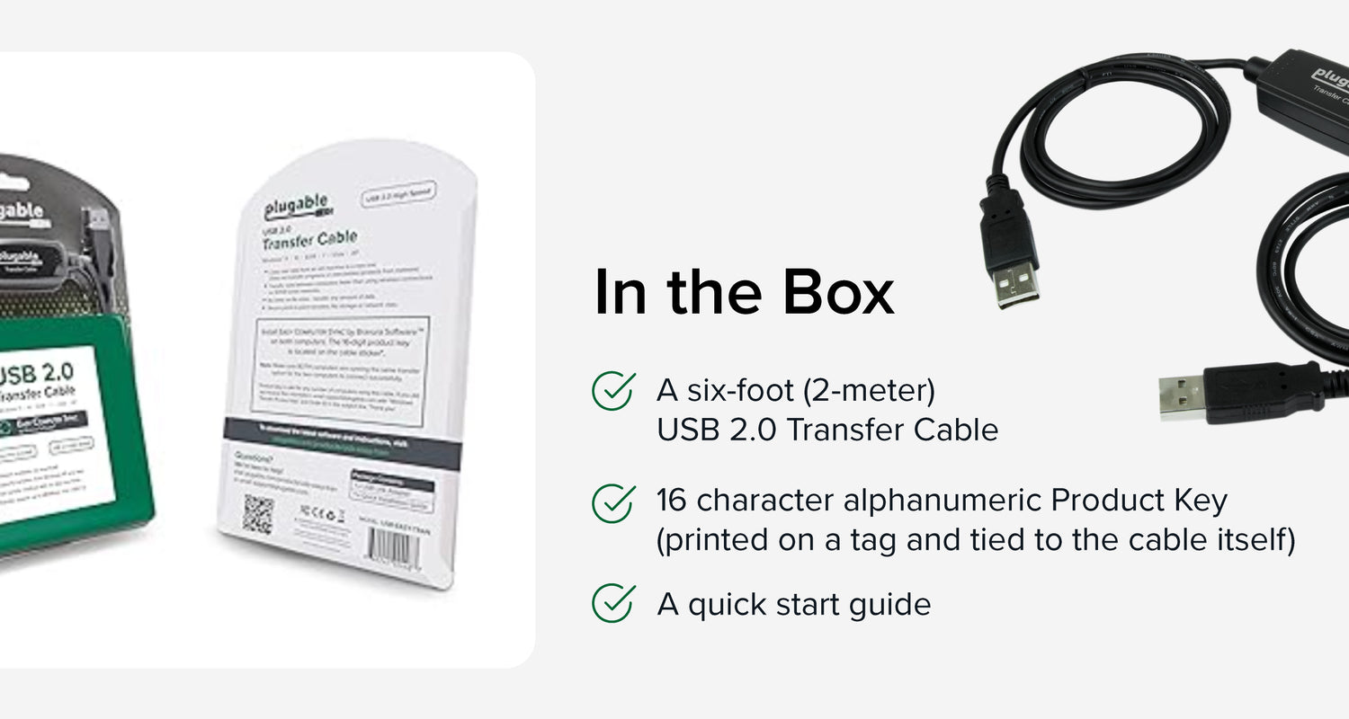 Plugable USB 2.0 Windows Transfer Cable – Plugable Technologies