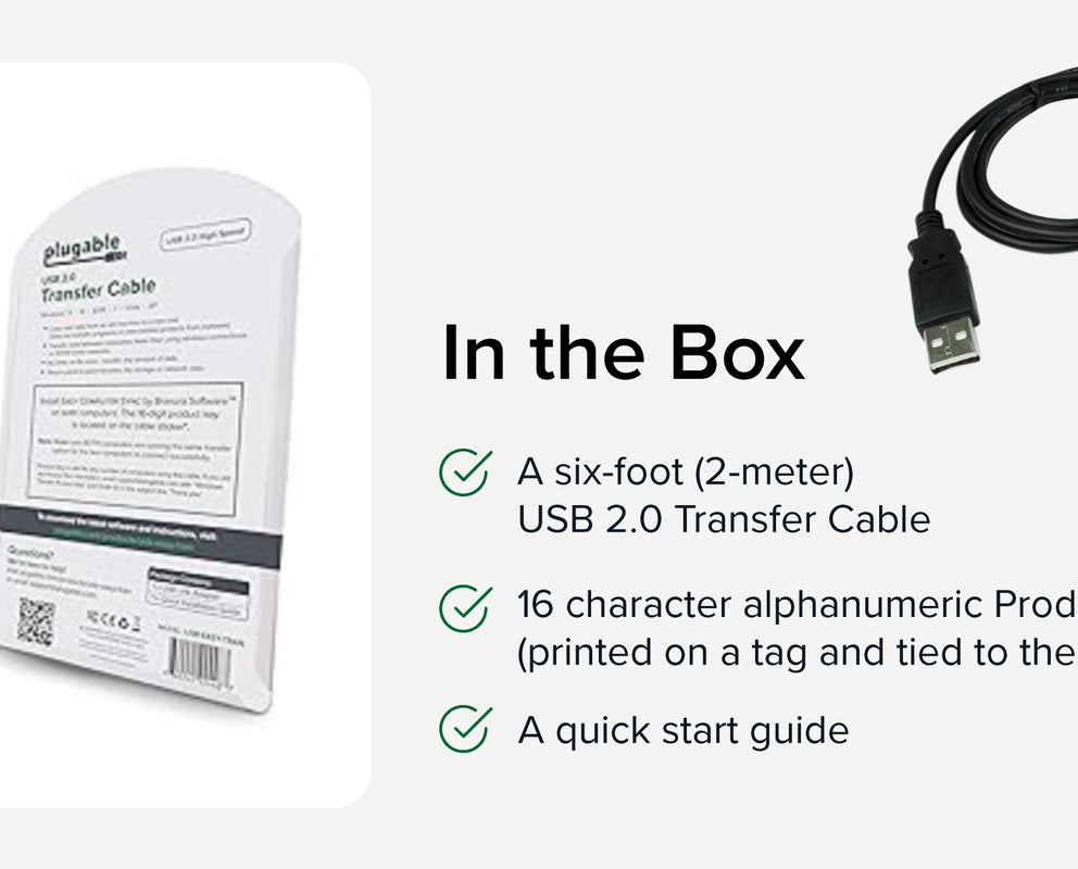 Plugable USB 2.0 Windows Transfer Cable – Plugable Technologies