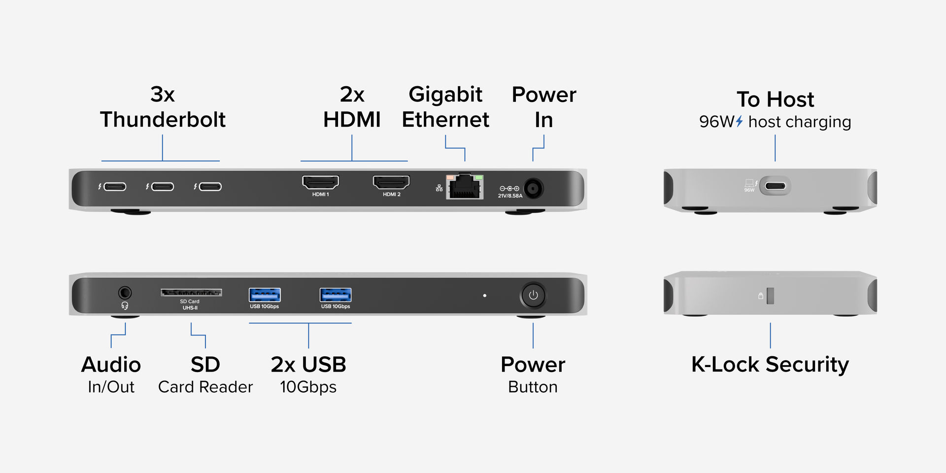 A Quad Dock With the Power of Thunderbolt and the Compatibility of Dis ...