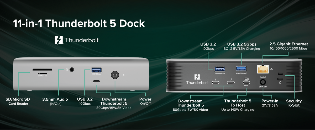 Plugable Launches Its First Thunderbolt™ 5 Docking Station with ...