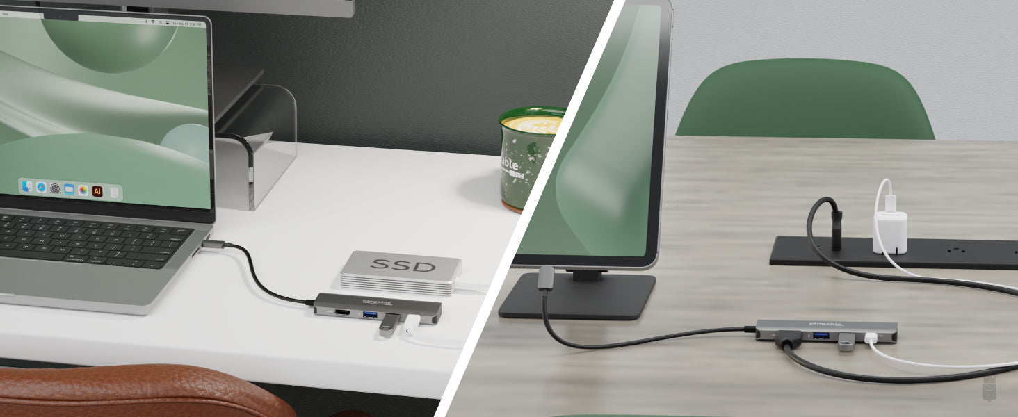 Plugable 4-in-1 USB-C Hub with 4K HDMI, 100W Charging ~ Plugable Technologies