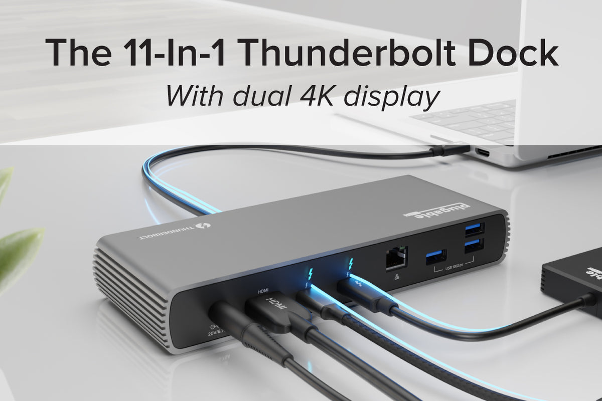 Plugable Thunderbolt 4 & USB4 HDMI Docking Station with 96W Charging ~ Plugable Technologies