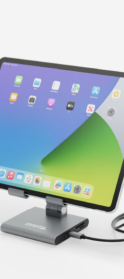 Plugable USB-C Tablet / Phone / iPad Stand with Docking Station, 100W ...