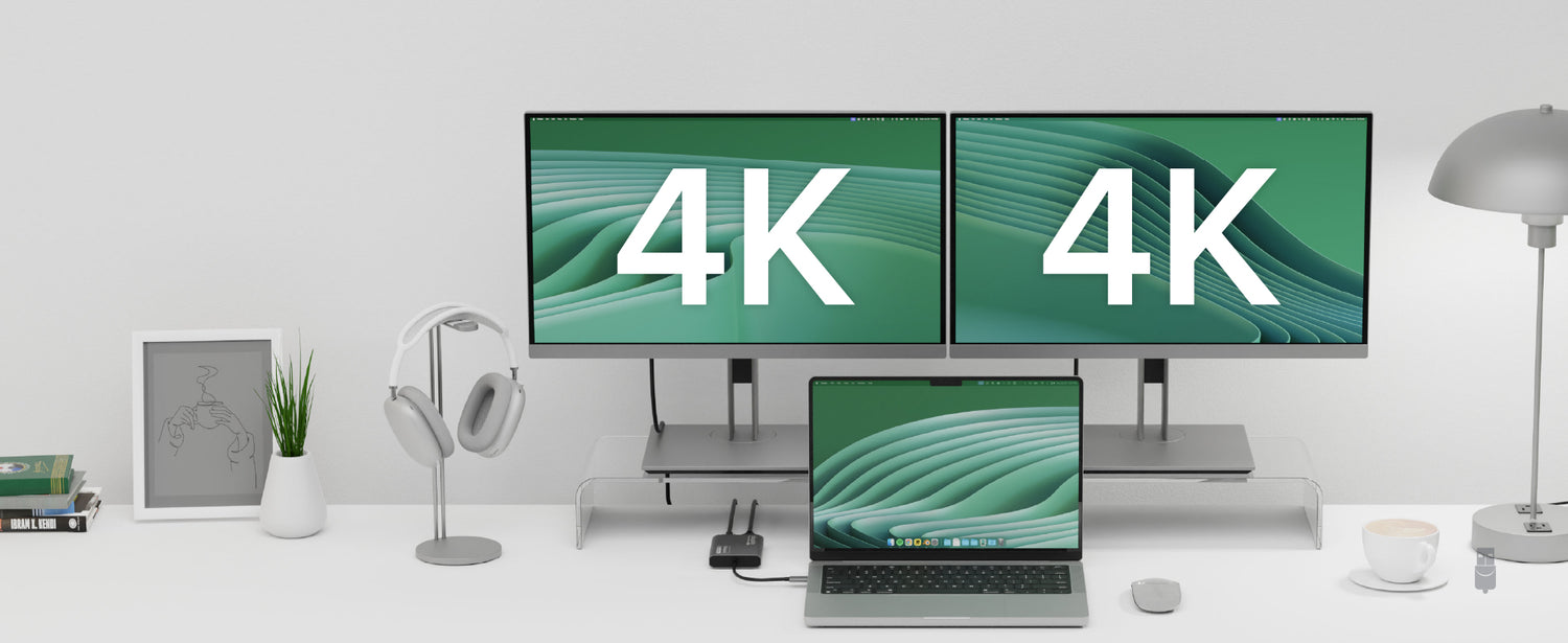 Plugable USB C to HDMI Adapter, Dual Monitor 4K 60Hz for Apple Mac M1 ...