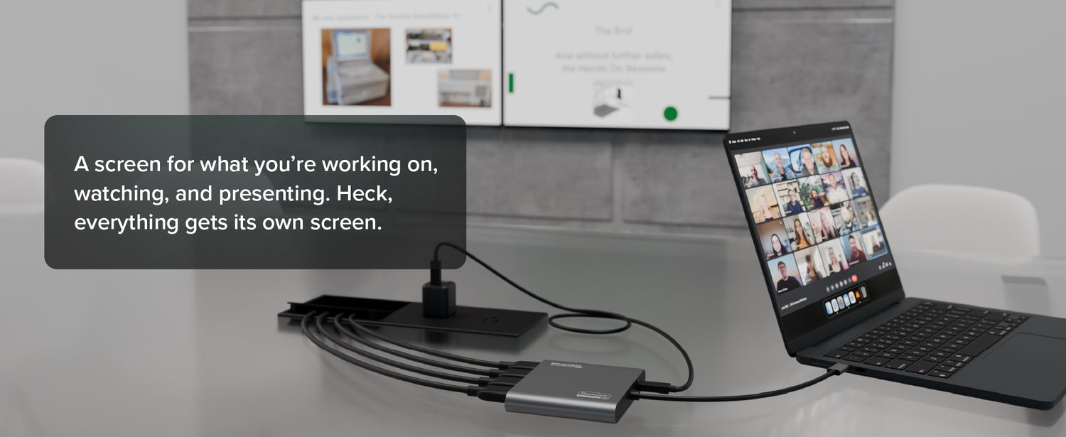 Plugable USB-C Quad 4K HDMI Graphics Adapter With up to 100W USB-C PD ~ Plugable Technologies