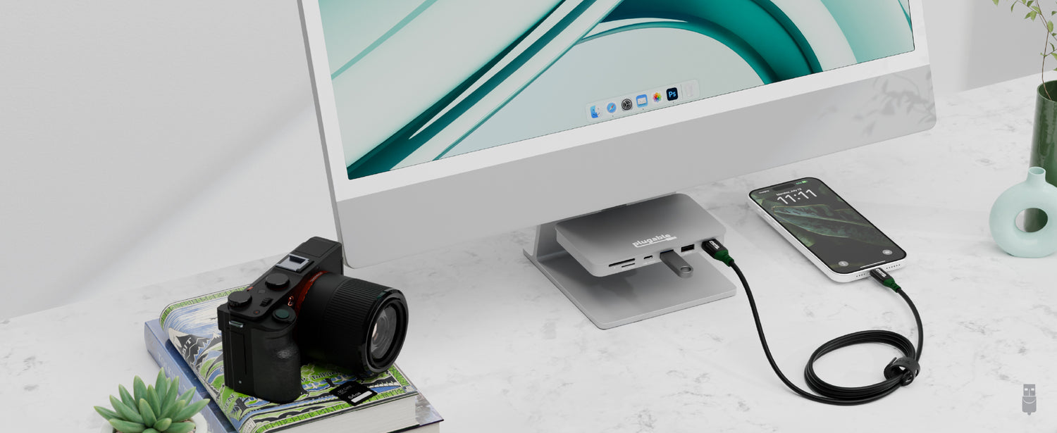 Plugable 6-in-1 USB-C Hub for iMac 24 Inch ~ Plugable Technologies
