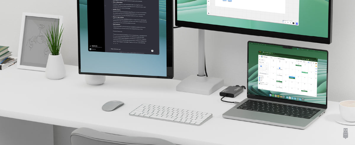 Plugable USB C to HDMI Adapter, Dual Monitor 4K 60Hz for Apple Mac M1 ...