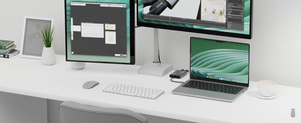 Plugable USB C to HDMI Adapter, Dual Monitor 4K 60Hz for Apple Mac M1 ...