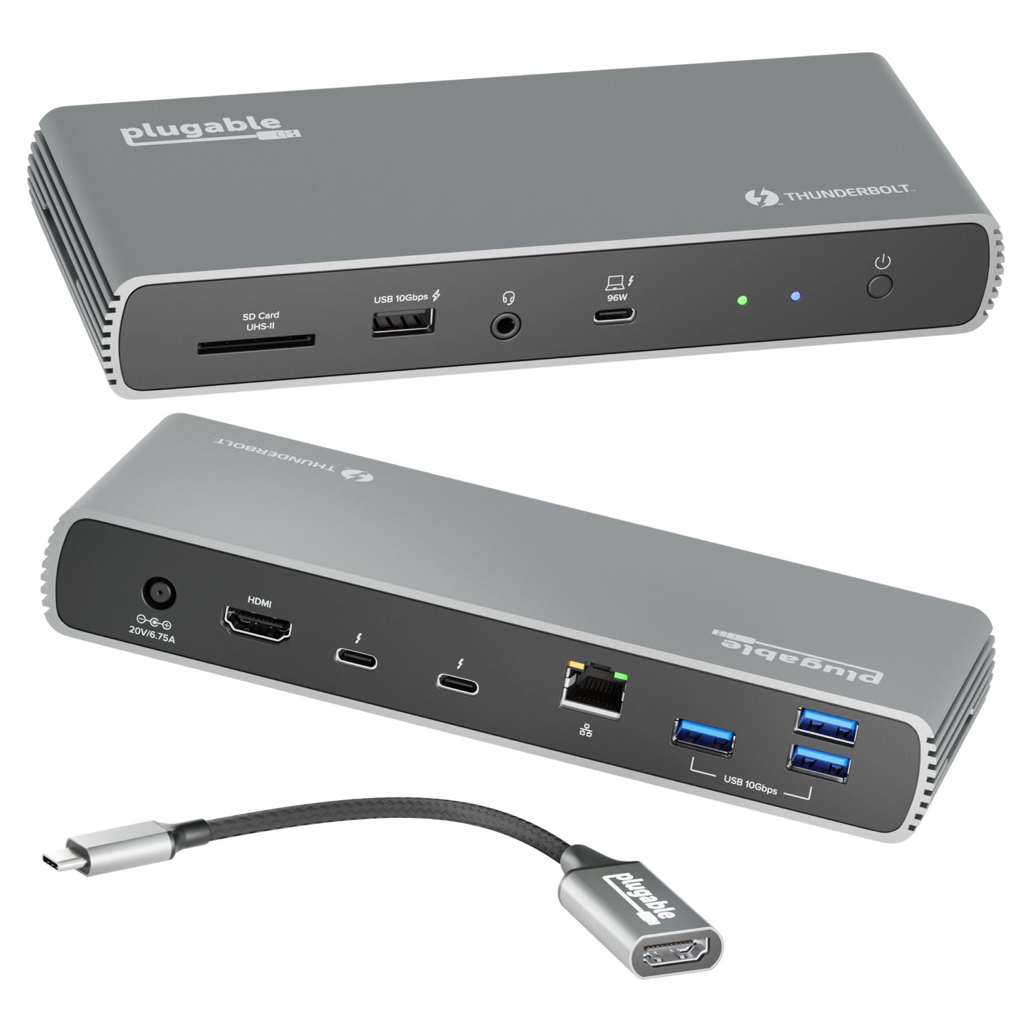 Plugable Thunderbolt 4 & USB4 HDMI Docking Station with 96W Charging ...