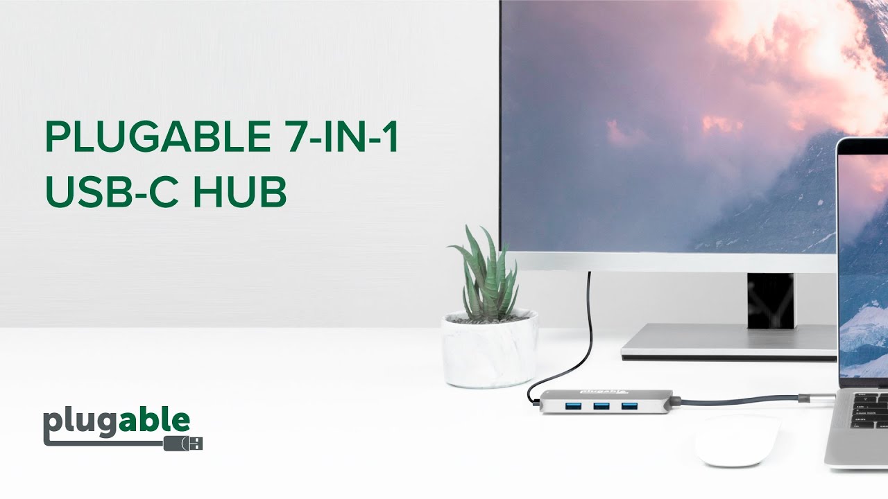Plugable USB-C 7-in-1 Hub ~ Plugable Technologies