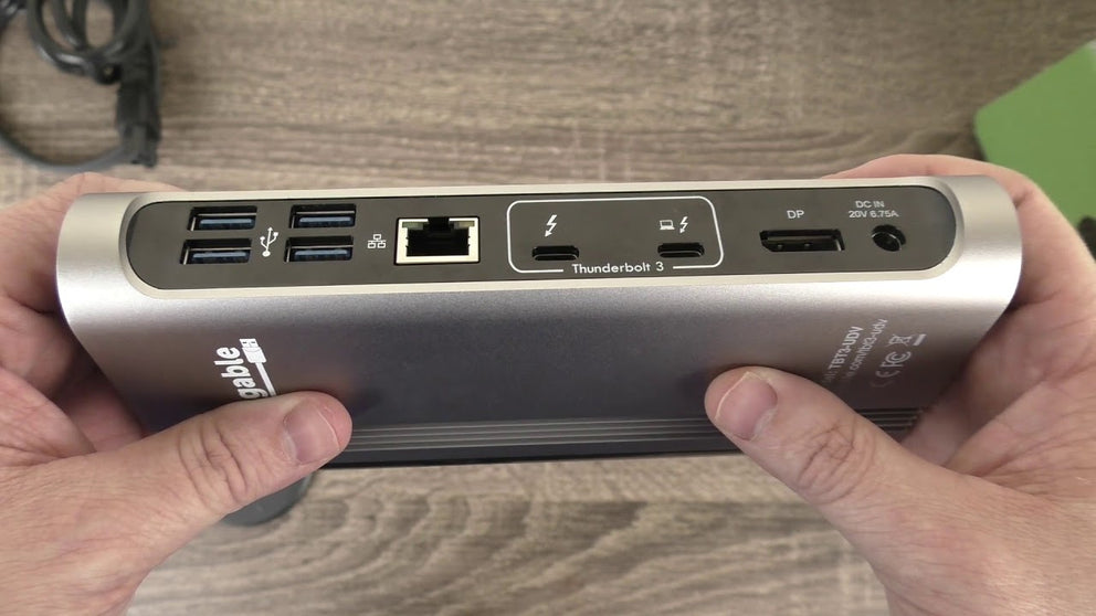 Plugable TBT3-UDV Thunderbolt™ 3 Dock with Host Charging (Supports ...