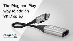 Plugable HDMI 2.1 USB-C to HDMI Adapter, Supports 4K 144Hz or 8K 60Hz ...
