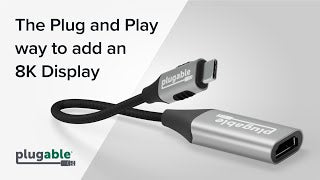 Plugable HDMI 2.1 USB-C to HDMI Adapter, Supports 4K 144Hz or 8K 60Hz ...