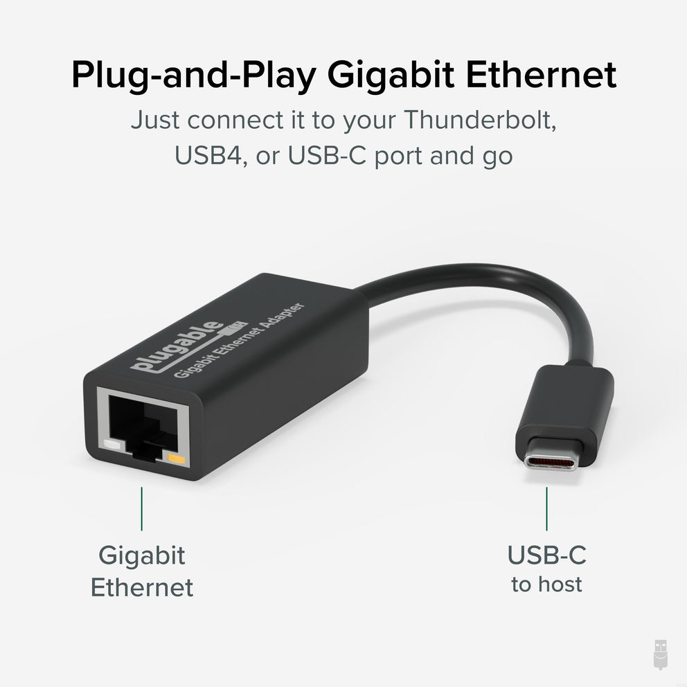 Plugable USB-C Gigabit Ethernet Adapter ~ Plugable Technologies