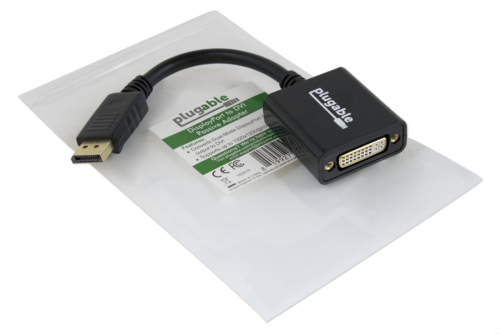 Plugable DisplayPort to DVI Adapter (Passive) ~ Plugable Technologies