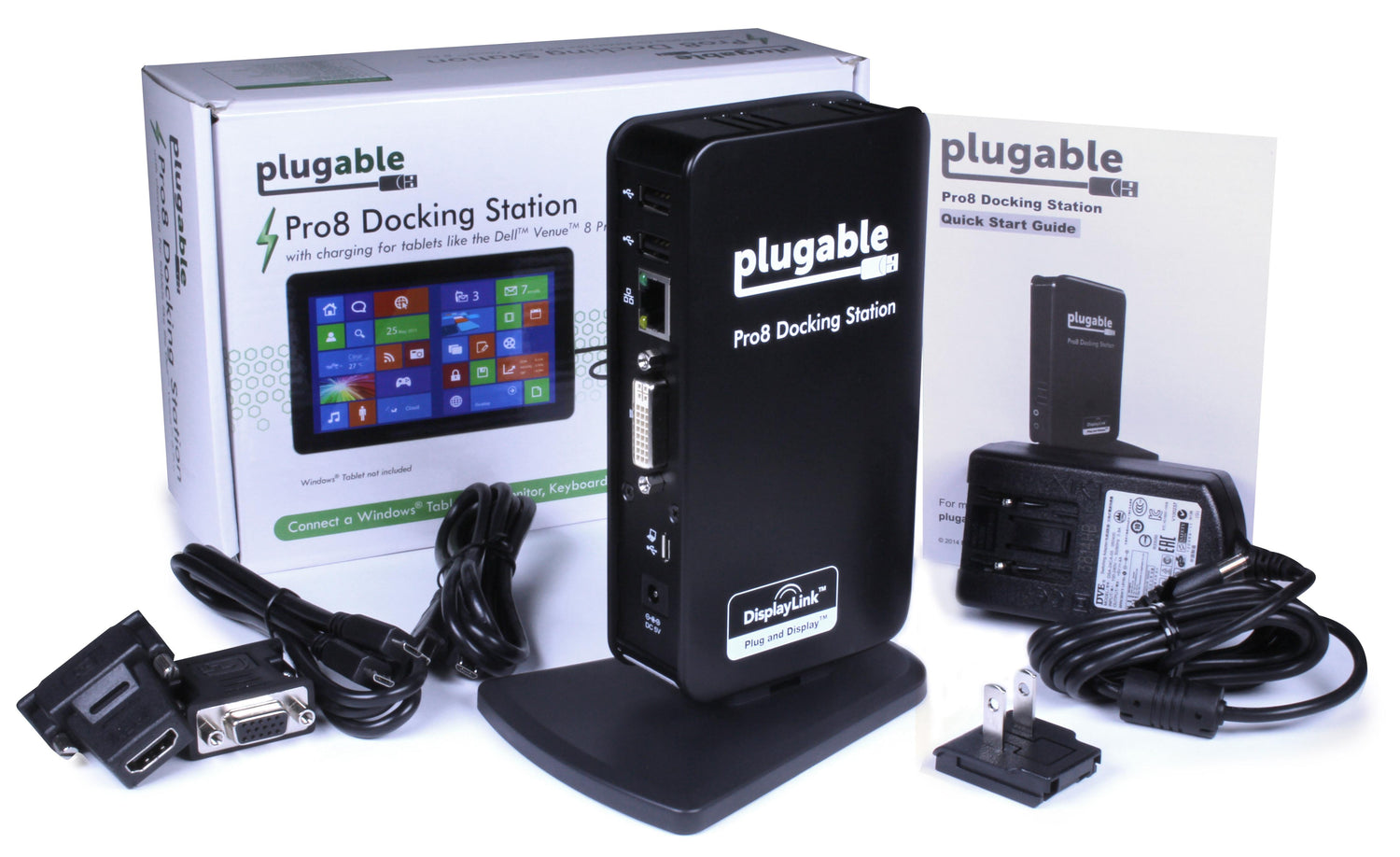 Plugable Pro8 Docking Station for Tablets like the Dell Venue 8 Pro ...