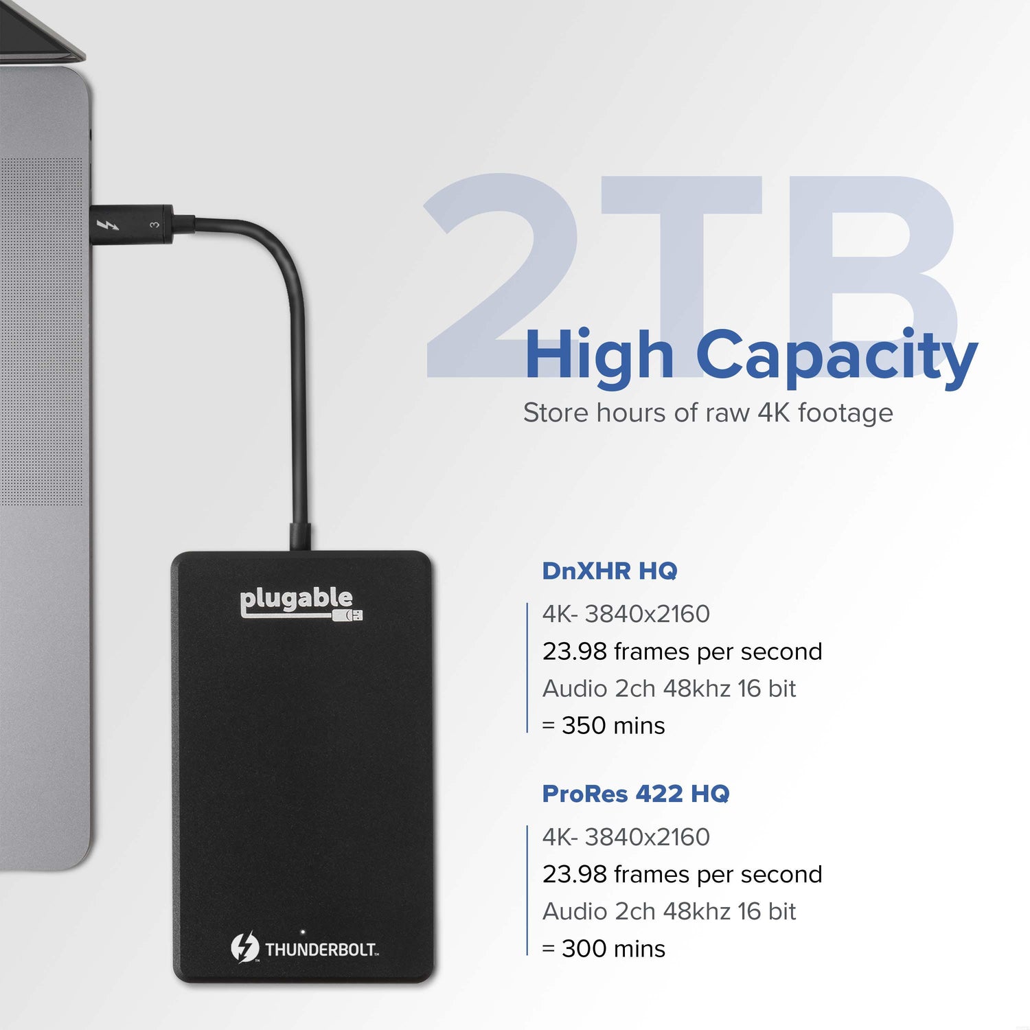 Thunderbolt™ 2TB NVMe Solid State Drive ~ Plugable Technologies