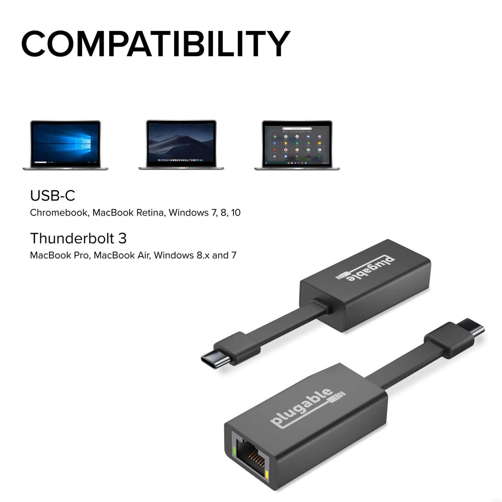 Plugable USB-C to Gigabit Ethernet Adapter ~ Plugable Technologies