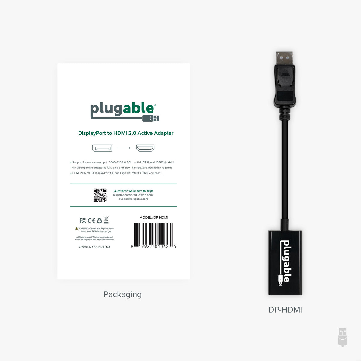 Plugable DisplayPort to HDMI Active Adapter ~ Plugable Technologies