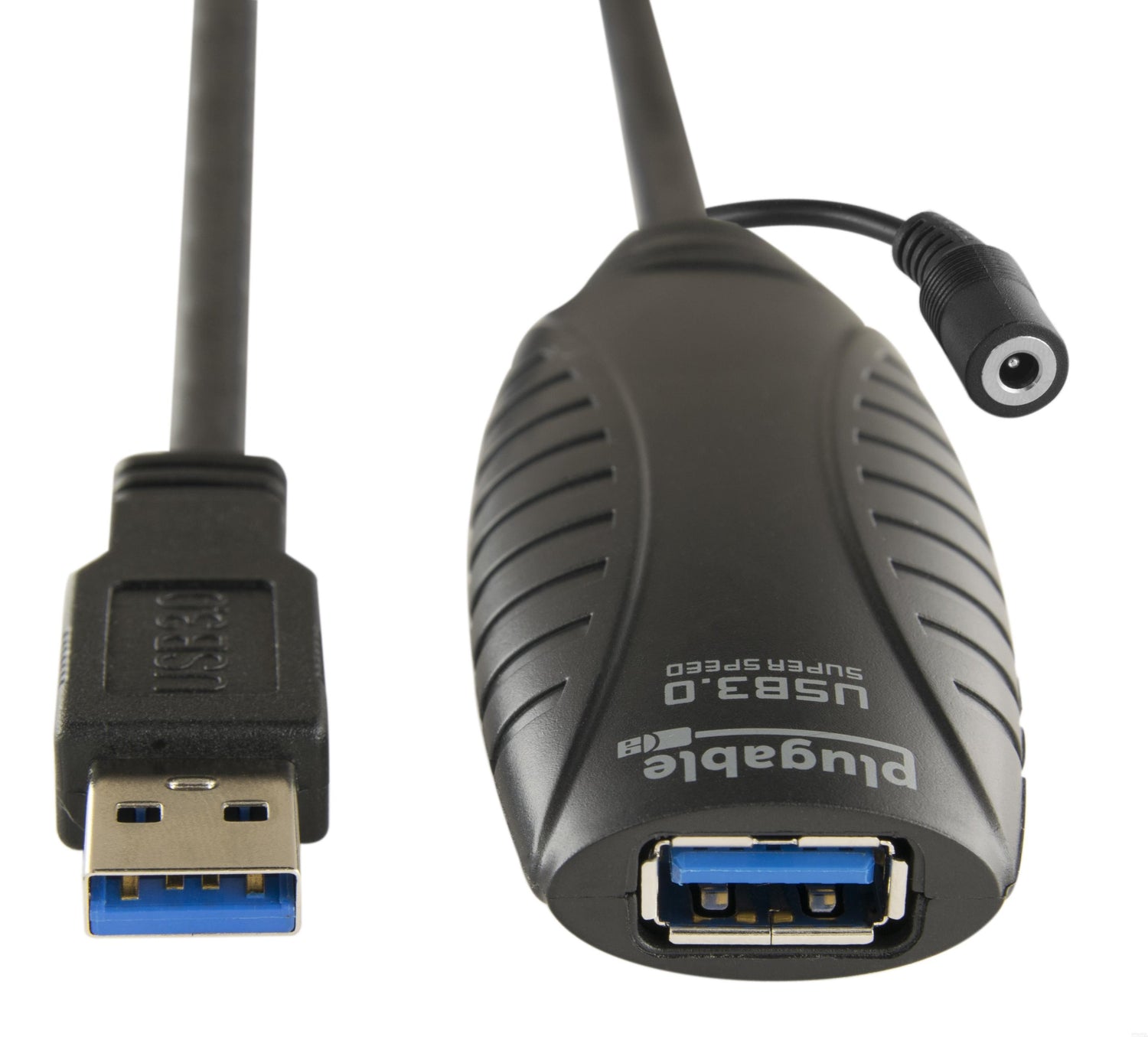 Plugable USB 3.0 10M (32ft) Extension Cable with Power Adapter and Bac ...